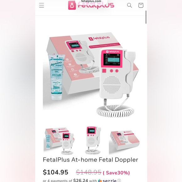 fetal plus | Accessories | Athome Fetal Doppler Pink | Poshmark